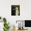 Cat Wedding, Marriage, Bride, Louis Wain Poster | Zazzle