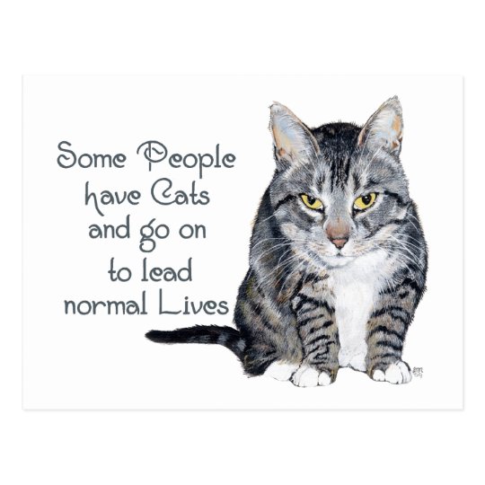 Cat Wisdom - Some people have Cats Postcard | Zazzle.com