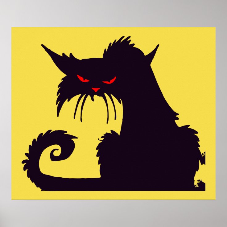 Cat With An Attitude Poster | Zazzle