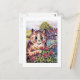 Cat with Roses, Louis Wain Postcard | Zazzle