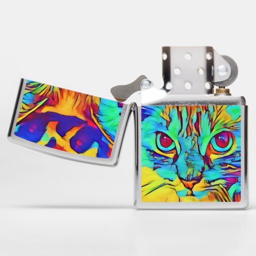 Cat Zippo Pocket Lighter | Zazzle