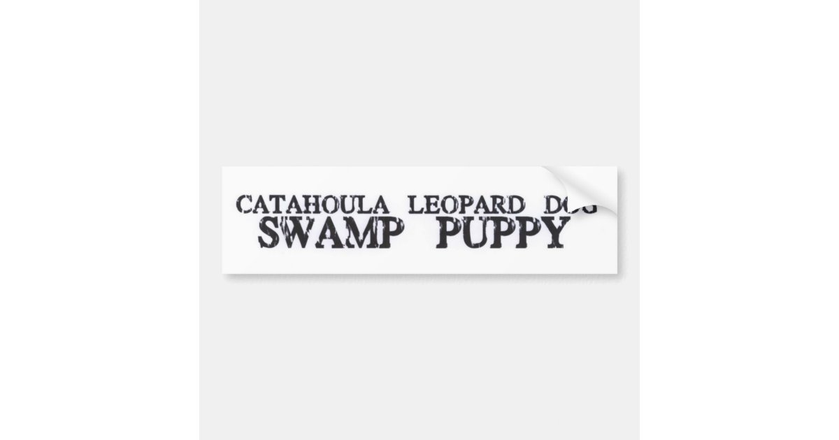 Catahoula Swamp Puppy Bumper Sticker | Zazzle