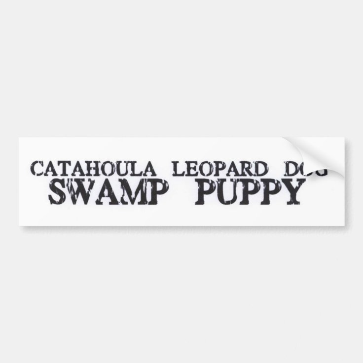 Catahoula Swamp Puppy Bumper Sticker | Zazzle