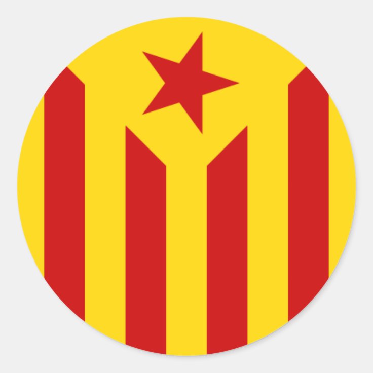 Catalan flag sticker | Zazzle