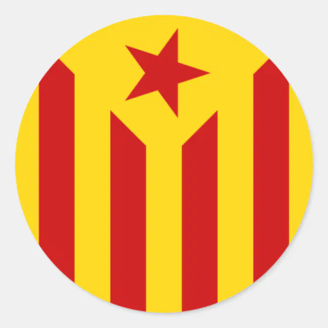 Catalan flag sticker | Zazzle