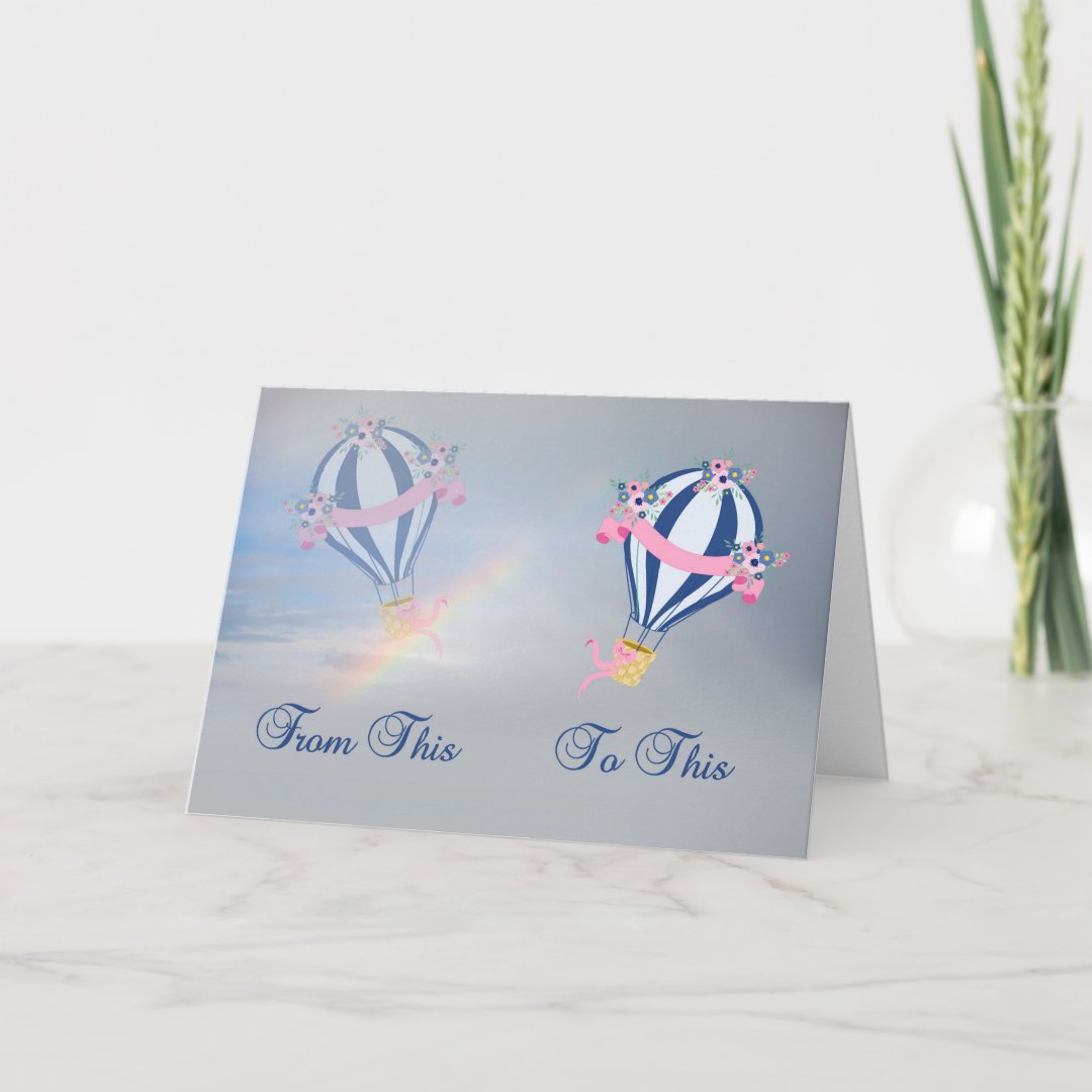 Cataract Surgery Get Well Card with Balloons | Zazzle