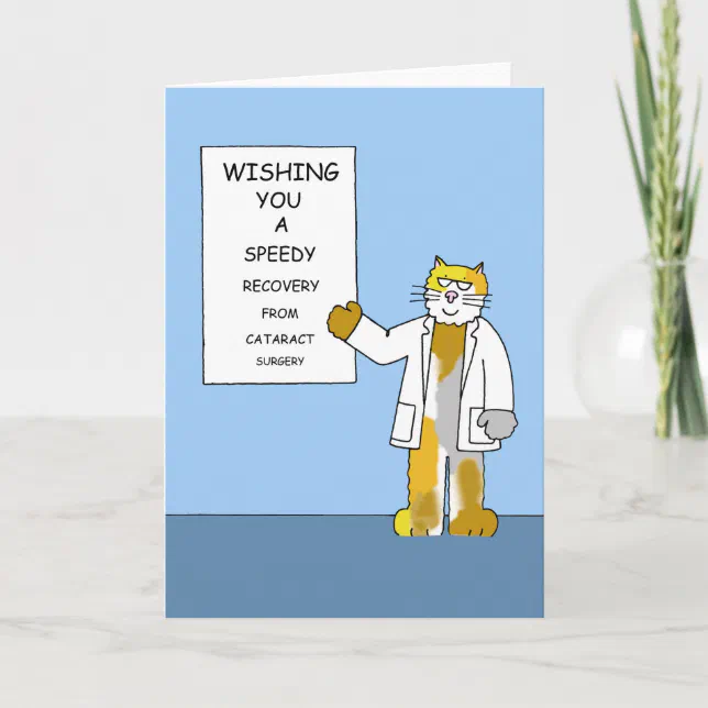 Cataract Surgery Speedy Recovery Card | Zazzle