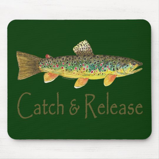 Catch and Release Fishing Mouse Pad | Zazzle.com
