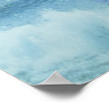 CATCH THE WAVE | ocean blue Poster | Zazzle