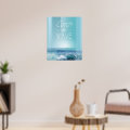 CATCH THE WAVE | ocean blue Poster | Zazzle