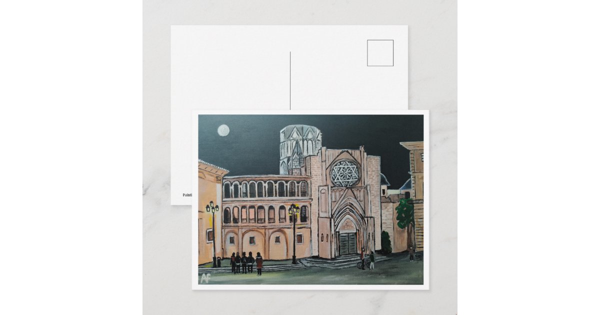 Catedral de Santa María Painting by Alfred Fox Postcard | Zazzle