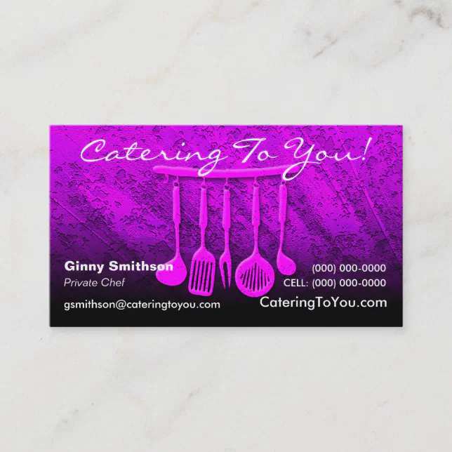 Caterer / Catering Business Card | Zazzle