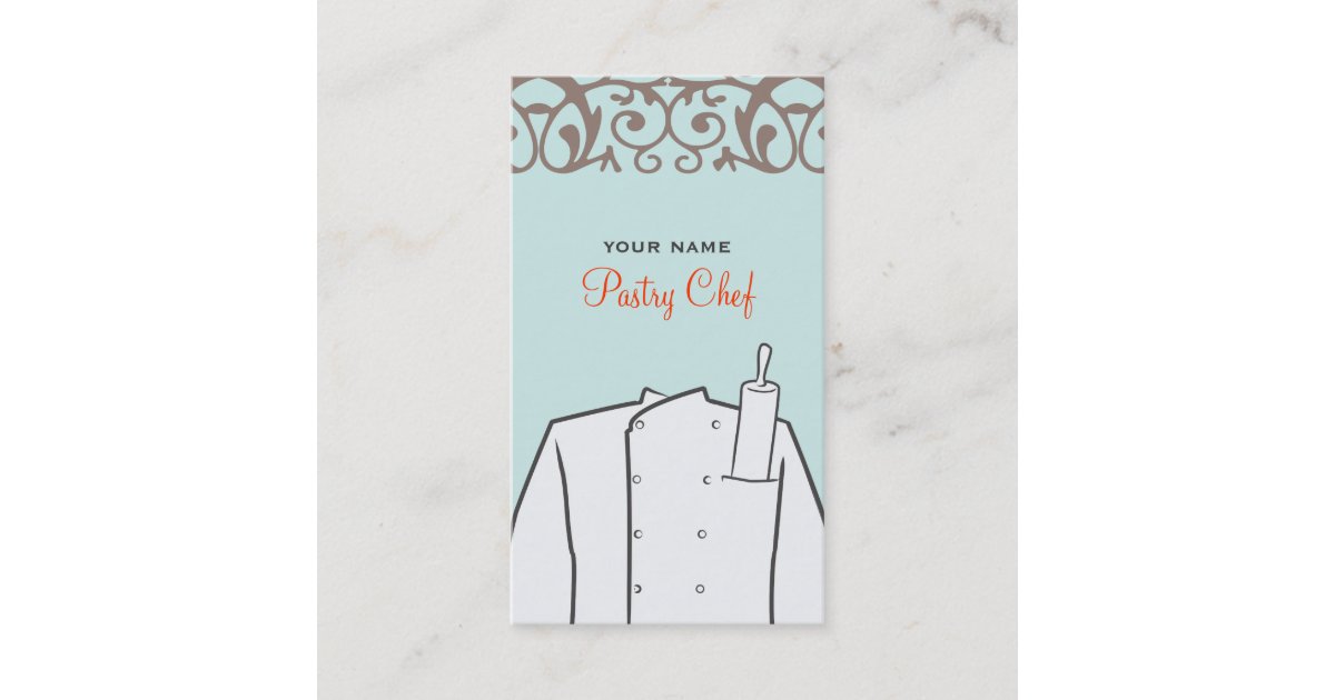 Catering Bakery Pastry Chef Business Card | Zazzle