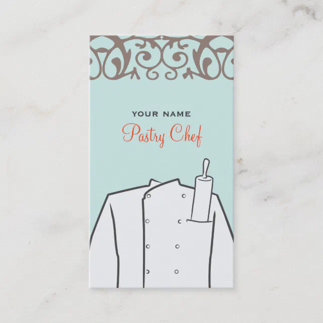 Catering Bakery Pastry Chef Business Card | Zazzle