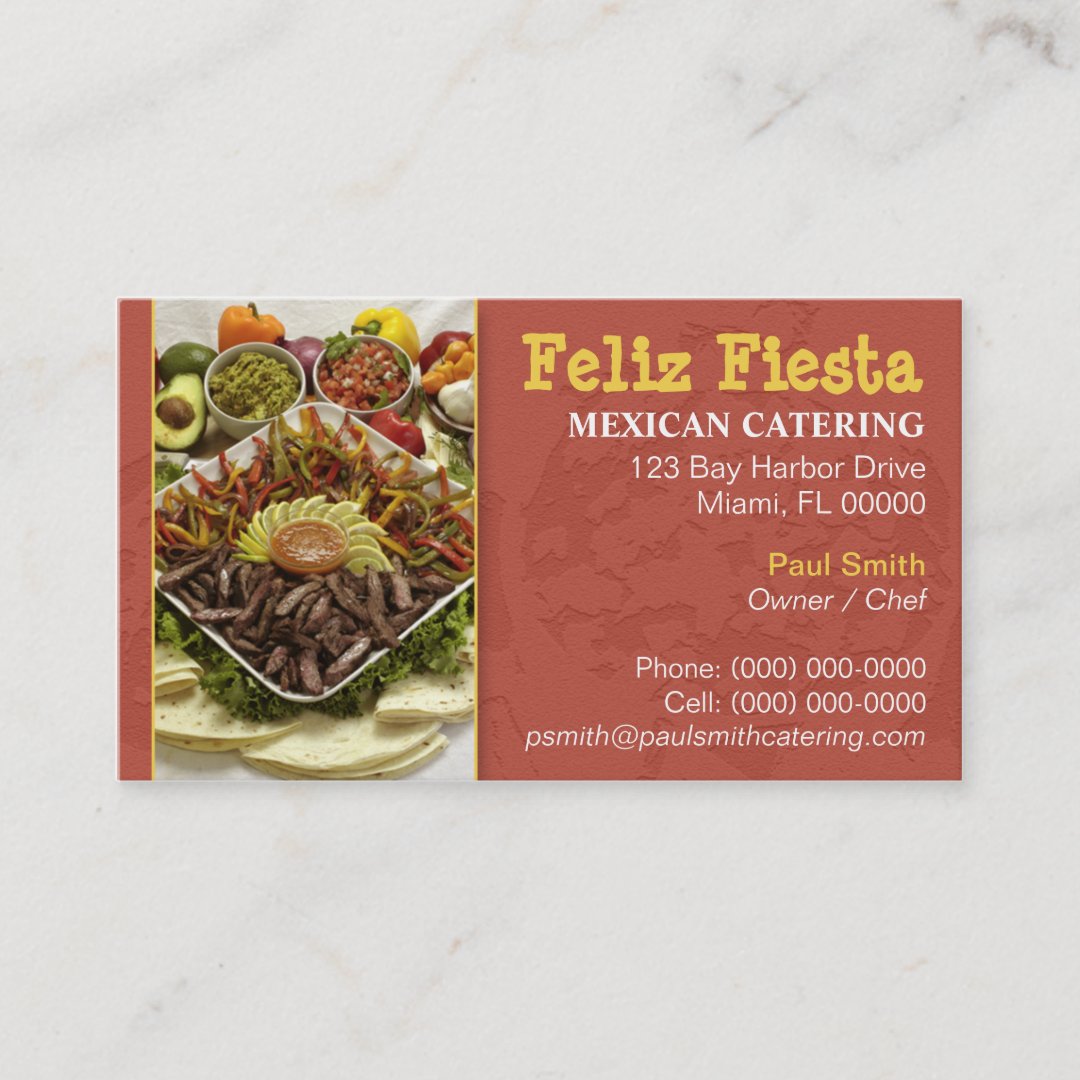 Catering Business Card | Zazzle