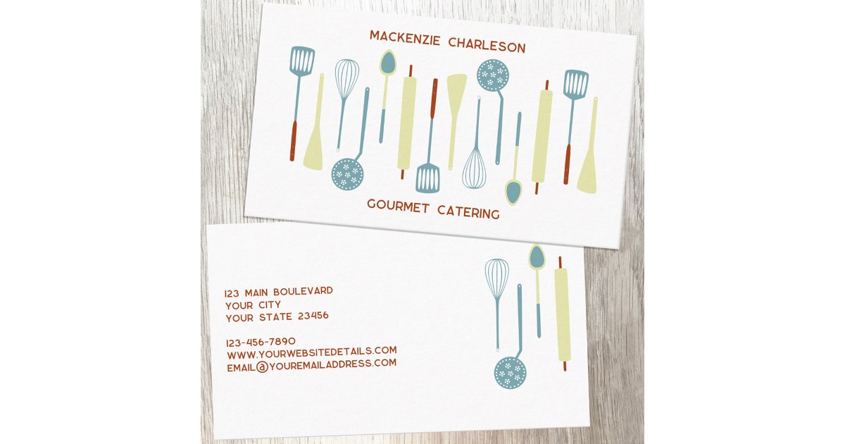 Catering Business Card | Zazzle
