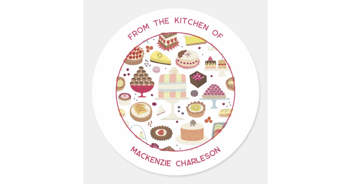 Catering Business Classic Round Sticker | Zazzle