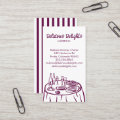 Catering Chef Event Planning Food Prep CUSTOM Business Card | Zazzle