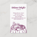 Catering Chef Event Planning Food Prep CUSTOM Business Card | Zazzle
