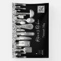 Catering Personal Chef Kitchen Gold Qr Code Logo Banner | Zazzle