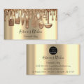 Catering Personal Chef Restaurant Drip Rose VIP Business Card | Zazzle