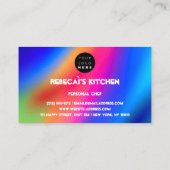 Catering Personal Chef Restaurant GoldDrip QR Code Business Card | Zazzle
