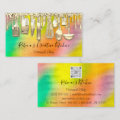 Catering Personal Chef Restaurant QR Code Gold Business Card | Zazzle
