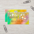 Catering Personal Chef Restaurant QR Code Gold Business Card | Zazzle
