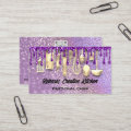 Catering Personal Chef Restaurant QR Code Purple Business Card | Zazzle