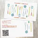Catering Retro Kitchen QR Code Business Card | Zazzle
