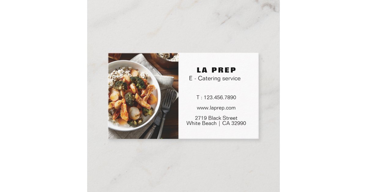 Catering Service Business Card | Zazzle