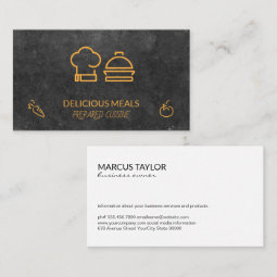 Catering Service | Food Industry | Chef Business Card | Zazzle