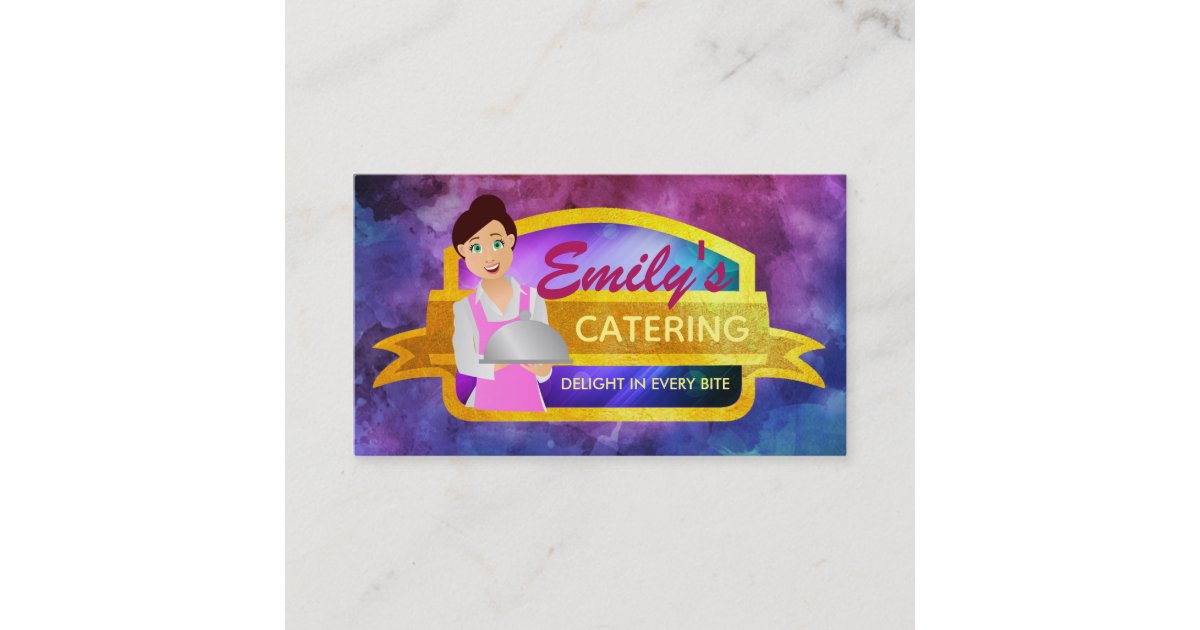 Catering Slogans Business Cards | Zazzle