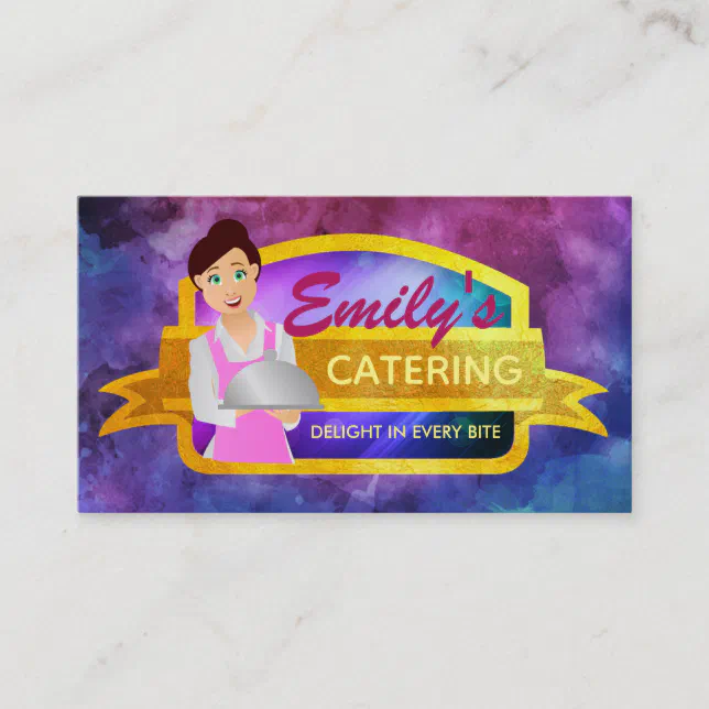 Catering Slogans Business Cards | Zazzle