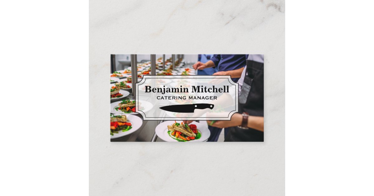 Catering Workers | Culinary Business Card | Zazzle