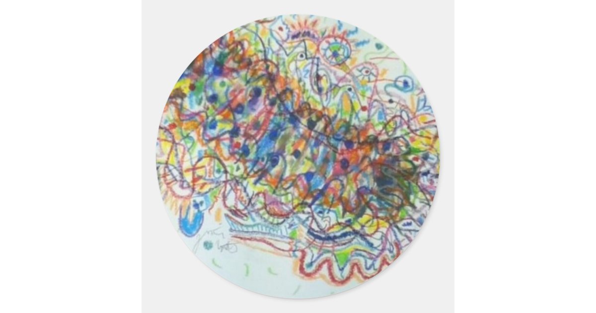 Caterpillar Classic Round Sticker | Zazzle