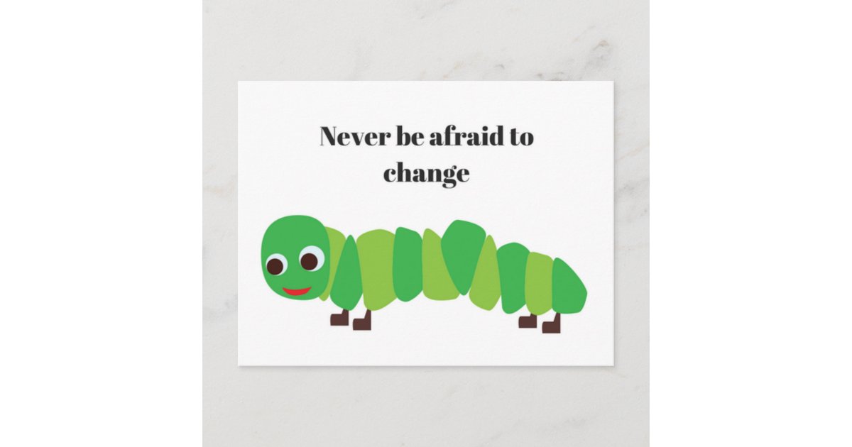 Caterpillar Postcard Greeting Card | Zazzle