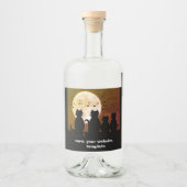 caterwauling ,Cats in the moonlight. Personalize Liquor Bottle Label ...