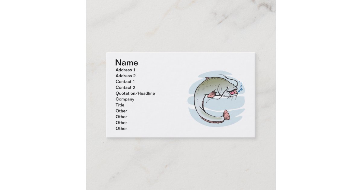 Catfish Business Card | Zazzle