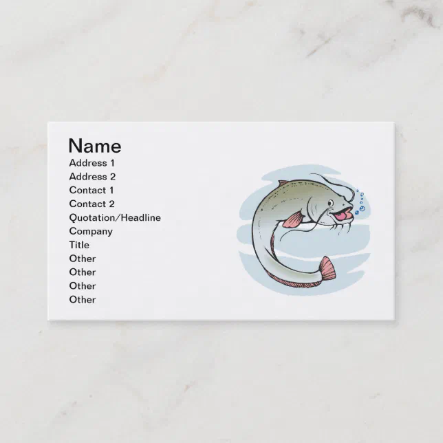 Catfish Business Card | Zazzle