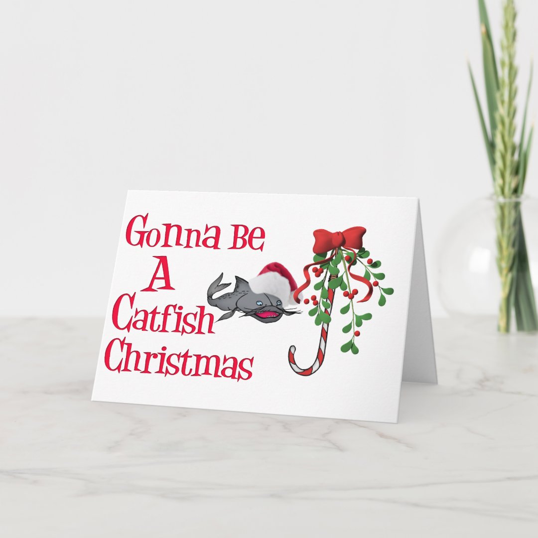 Catfish Christmas Holiday Card | Zazzle