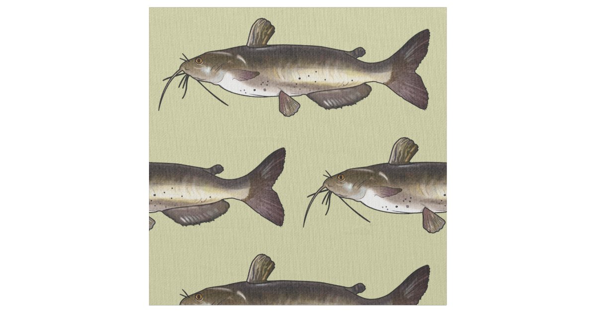 Catfish Fabric | Zazzle