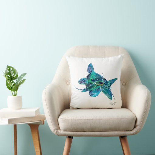 Catfish Pillow | Zazzle