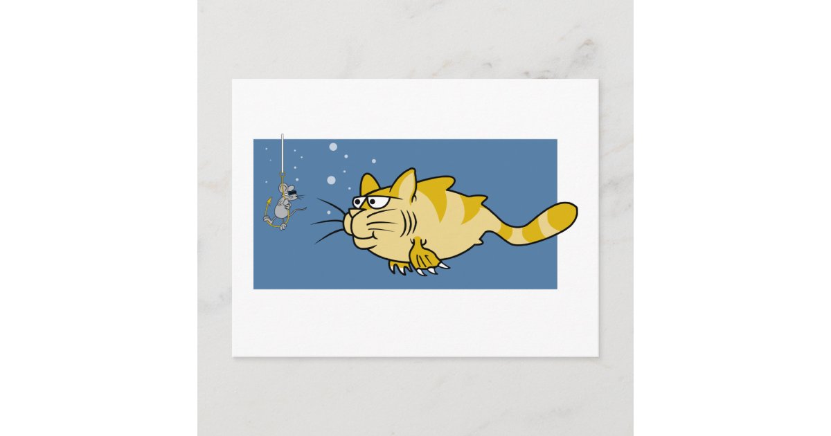 Catfish Pun Postcard | Zazzle