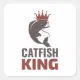 Catfishing Catfish Fishing Fisherman Fish King Square Sticker | Zazzle