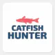 Catfishing Catfish Fishing Fisherman Fish Square Sticker | Zazzle