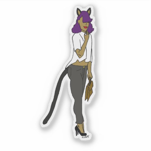catgirl sticker | Zazzle