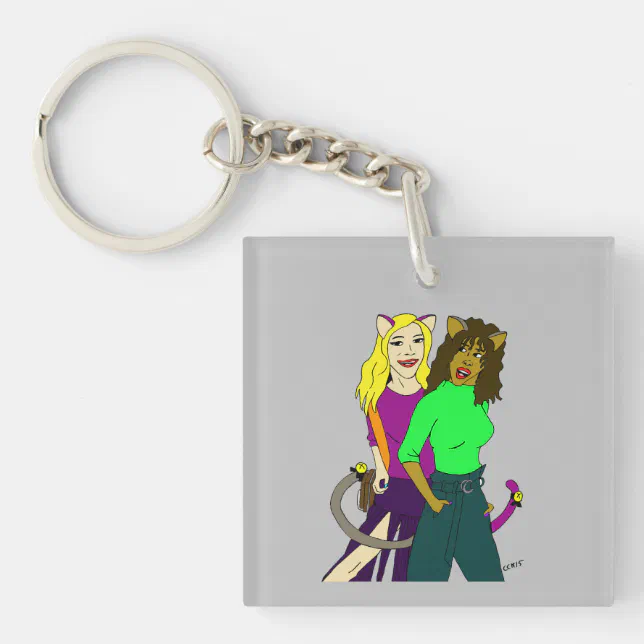 catgirls keychain | Zazzle