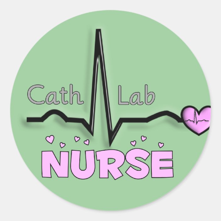 Cath Lab Nurse Gifts Classic Round Sticker | Zazzle.com