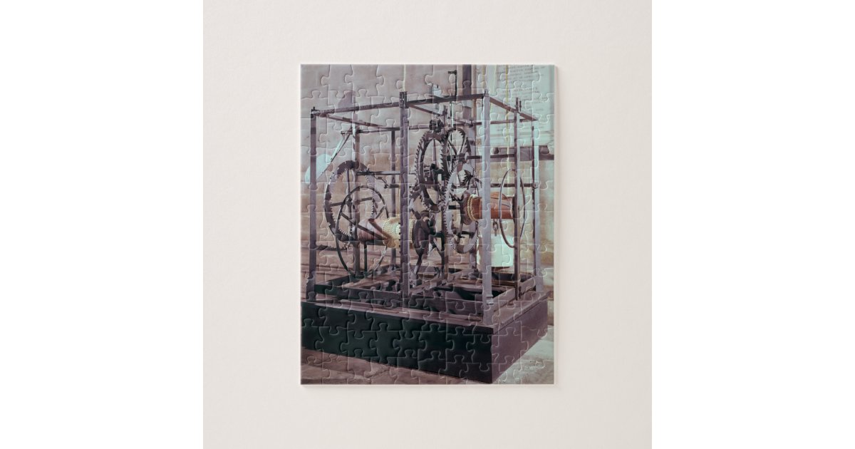 Cathedral clock made for the tower in Salisbury Ca Jigsaw Puzzle | Zazzle